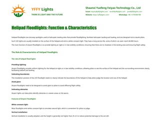 Helipad Floodlights Function & Characteristics.pptx