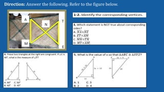 Corresponding Parts of Congruent Triangles are Congruent | PPTX