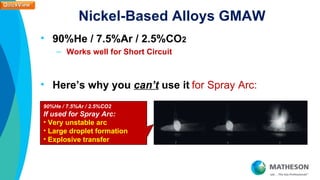 Reducing Helium Use for GMAW on Nickel Based Alloys - QuickView | PPT