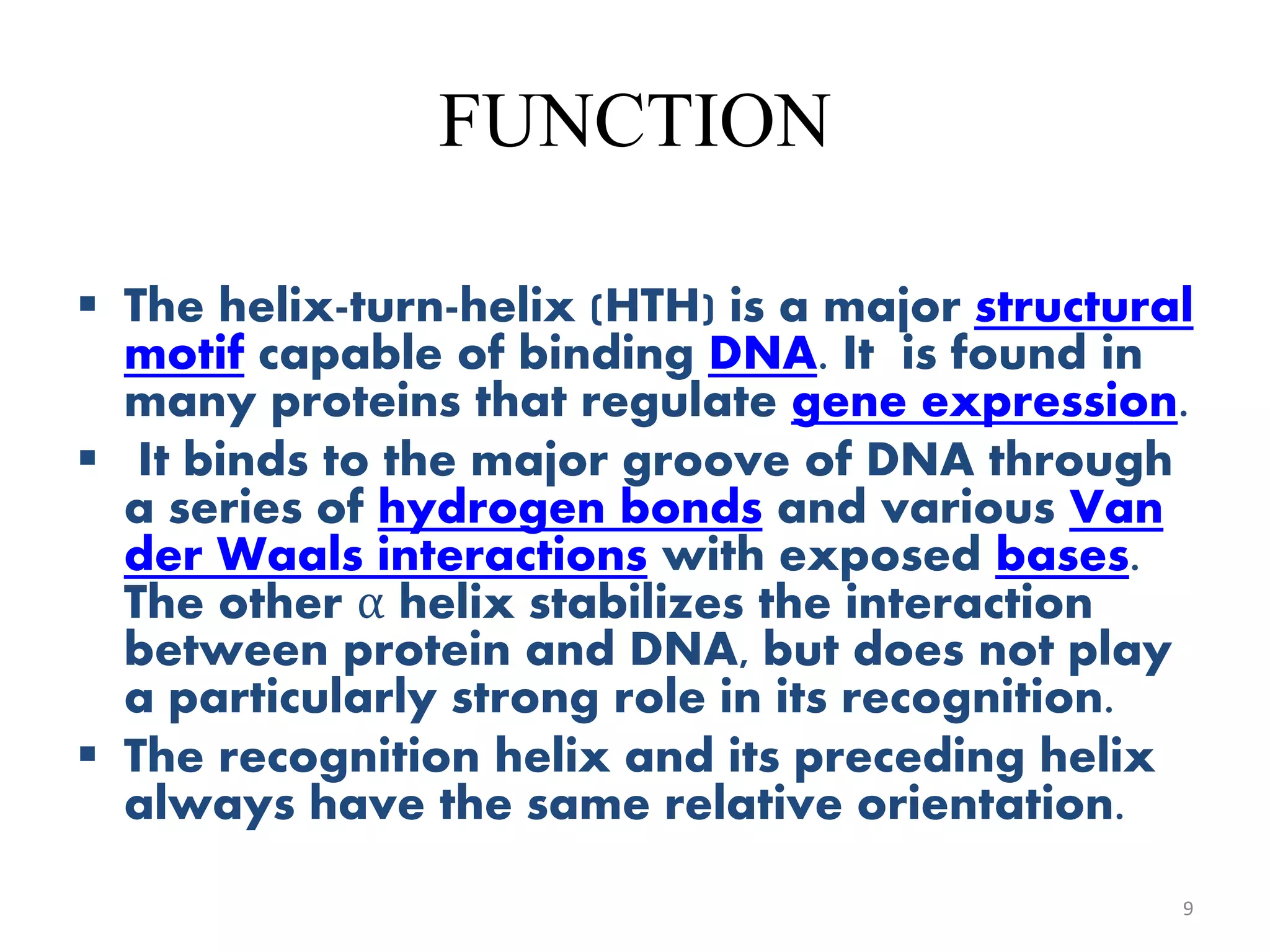 HELIX-LOOP-HELIX, HELIX-TURN-HELIX | PPTX