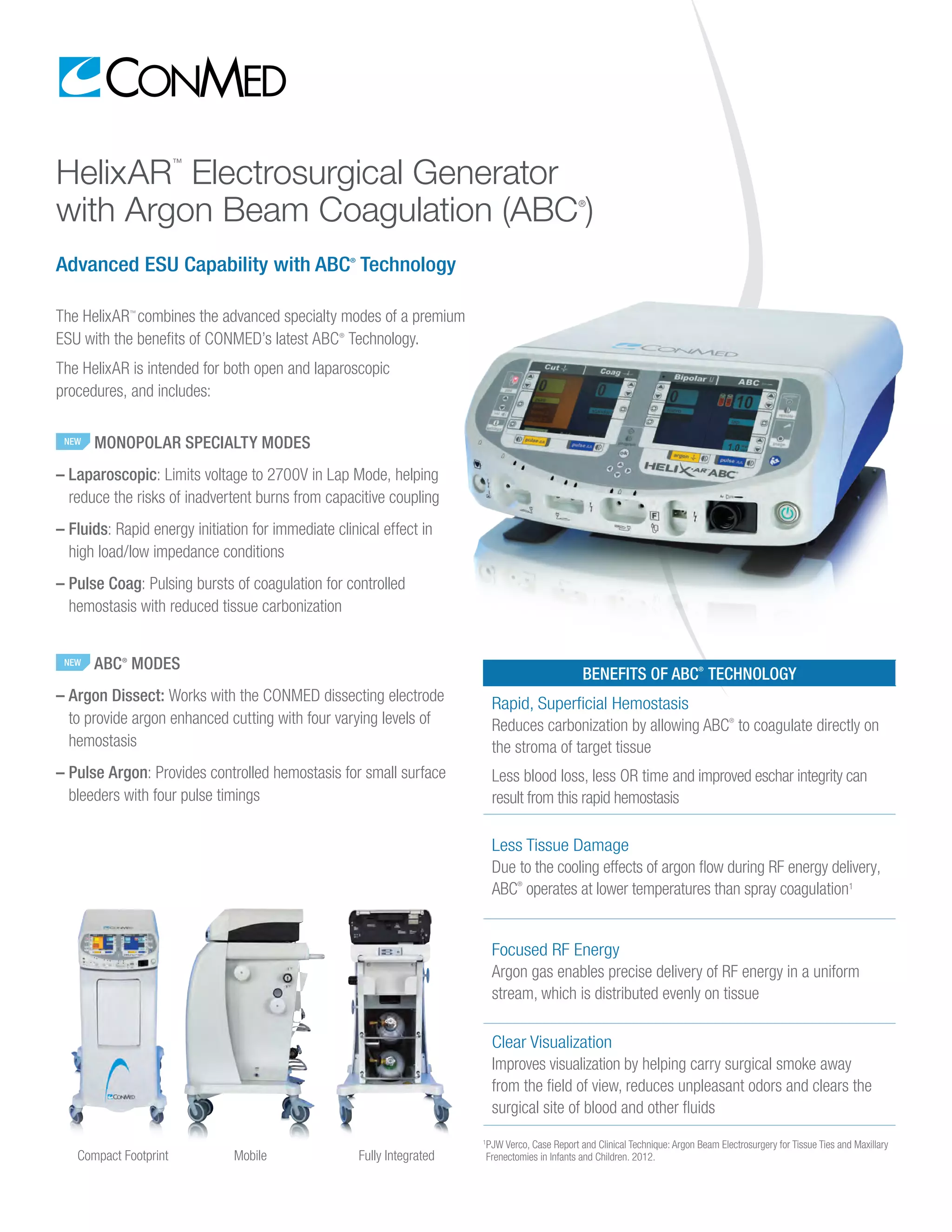 HelixAR™ Electrosurgical Generator with ABC® | PDF