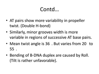 Helix structure and molecular recognition by B-DNA | PPT