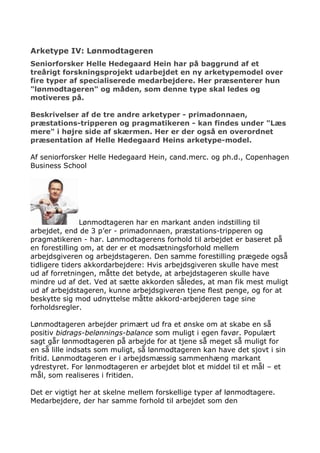 Helle hein ledelse af specialiserede medarbejdere | DOCX