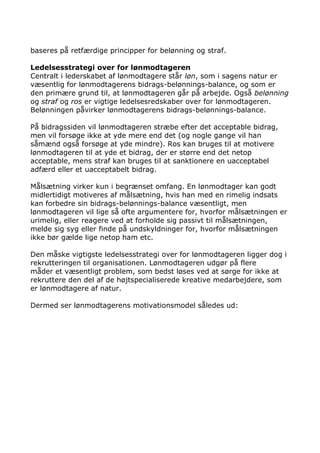 Helle hein ledelse af specialiserede medarbejdere | DOCX