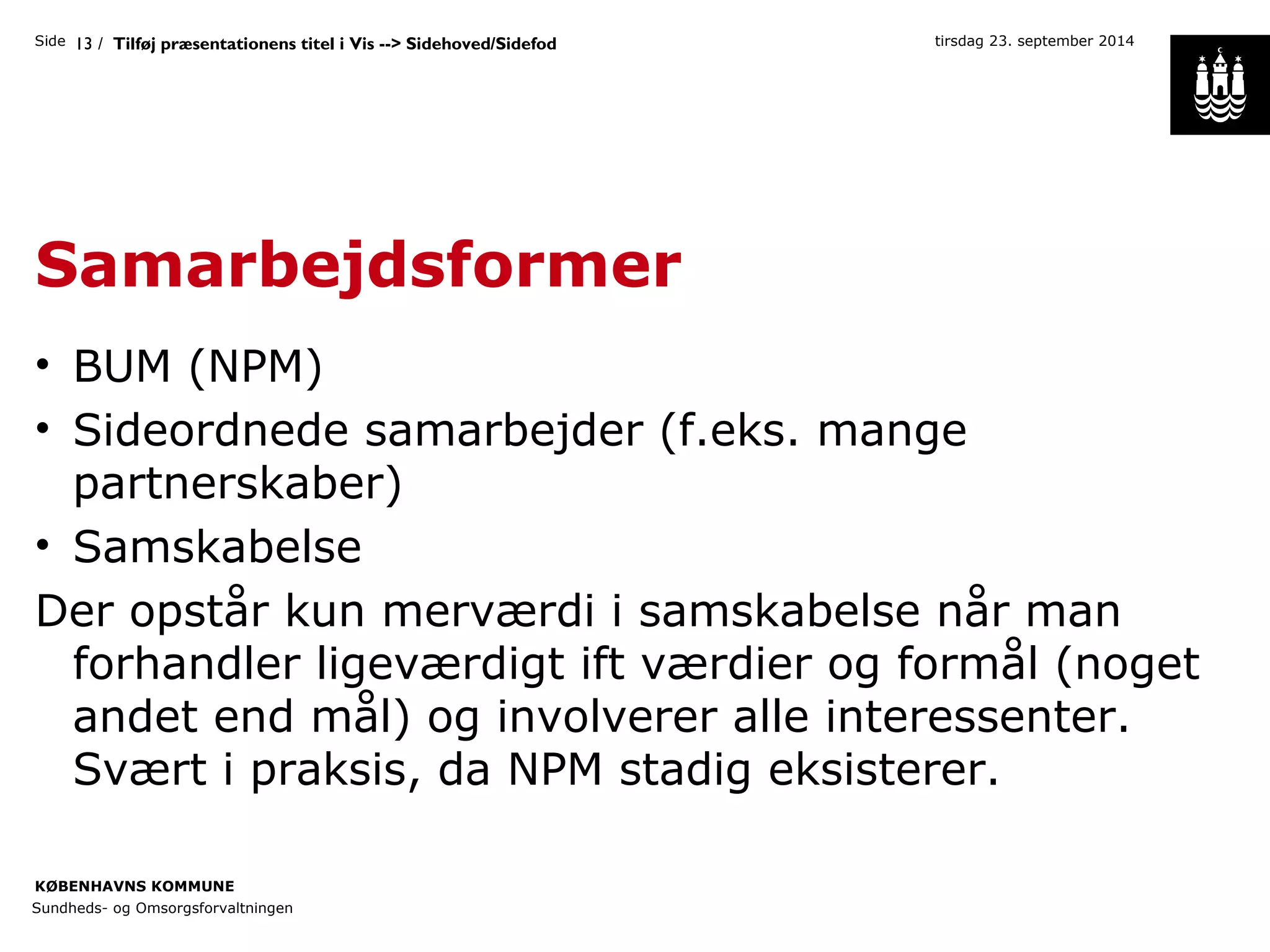 Oplæg ved Helle Hygum Espersen omkring samskabelse mellem civilsamfund ...