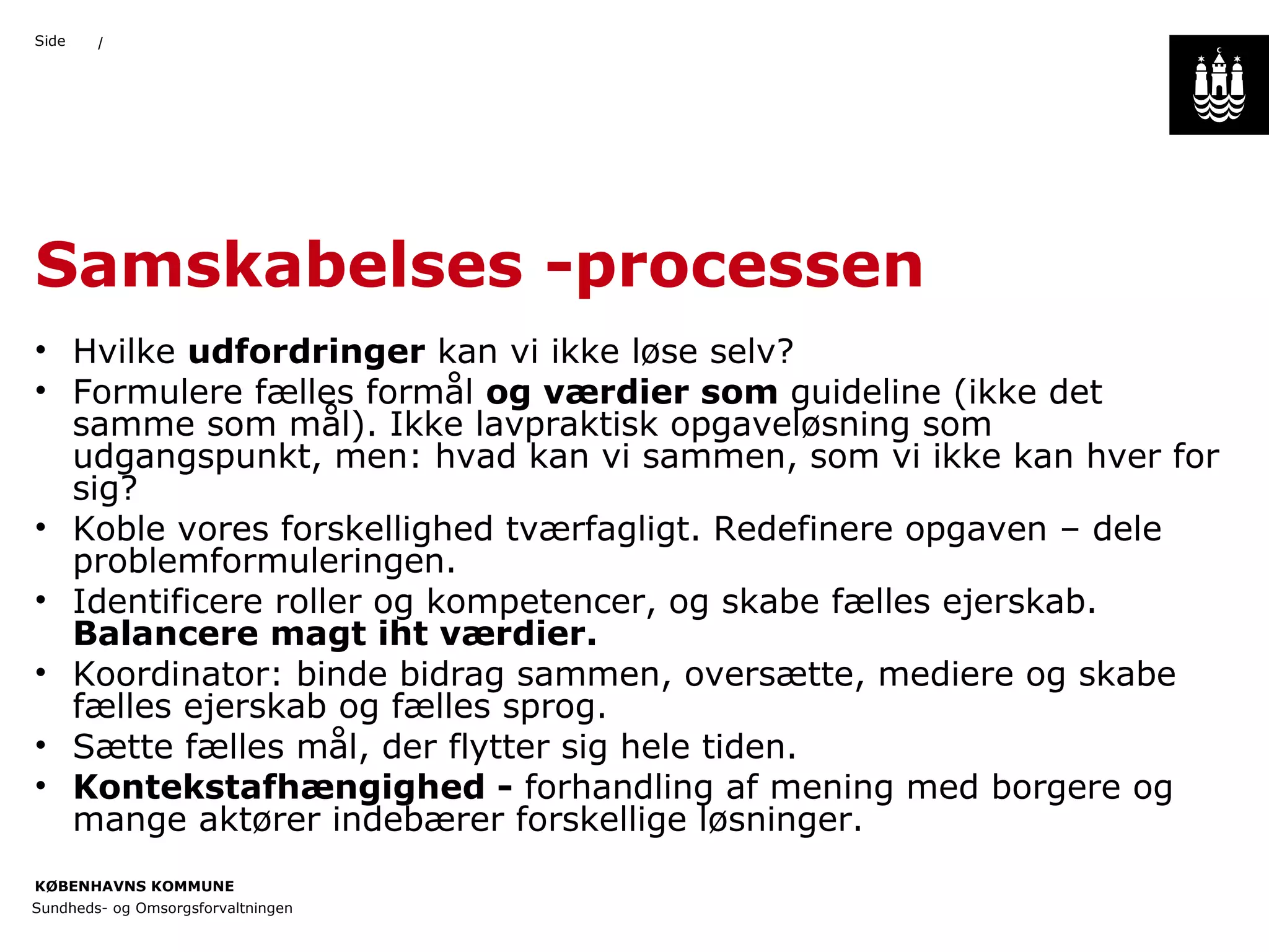 Oplæg ved Helle Hygum Espersen omkring samskabelse mellem civilsamfund ...