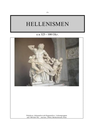 Hellenismens kulturhistoria | PDF | Fine Art