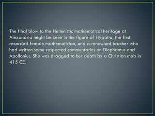 Hellenistic mathematics | PDF