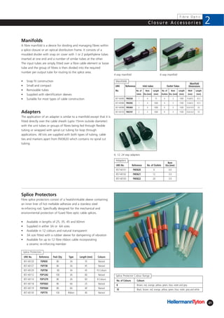 Hellermann Tyton Fibre Optic, Telecom & Copper Products | PDF | Telecommunications Industry ...
