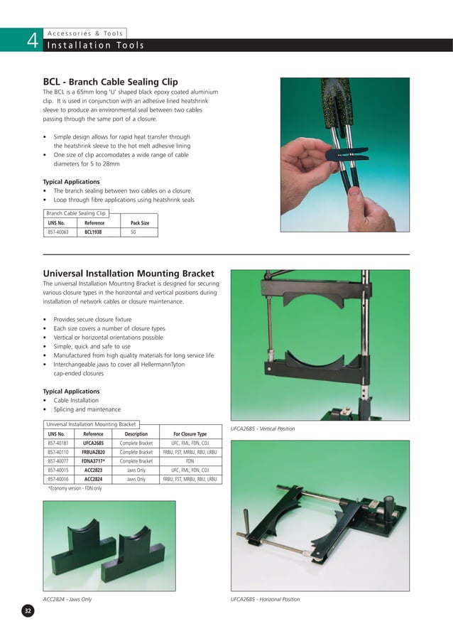 Hellermann Tyton Fibre Optic, Telecom & Copper Products | PDF