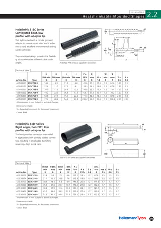 Hellermann Tyton Heat Shrink Cable Boots, Transitions & Moulded Shapes ...