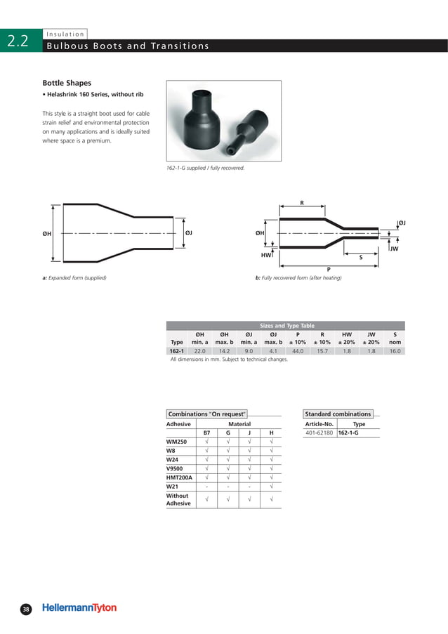 Hellermann Tyton Heat Shrink Moulded Shapes - Cable Boots, Breakouts, Caps, Transitions | PDF ...