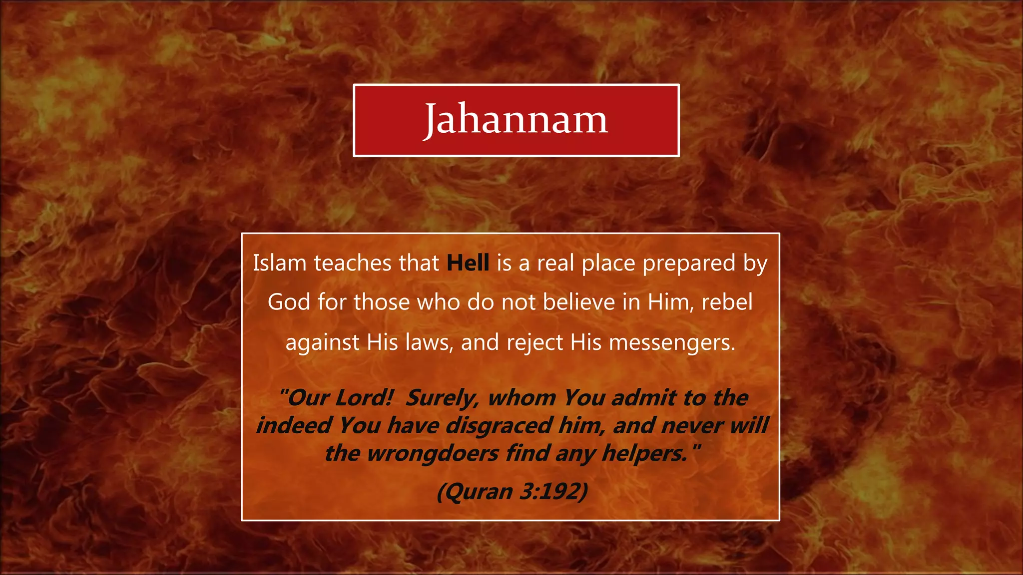 Jahannam (Hellfire) | PPTX
