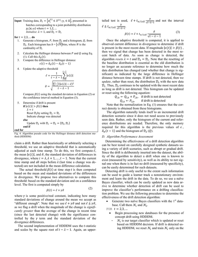 Hellinger distance based drift detection for | PDF