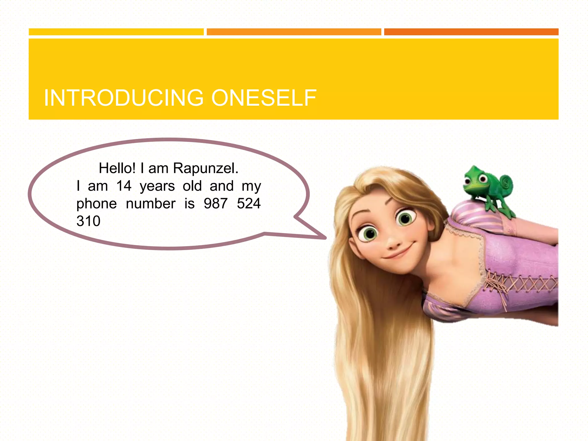 Introducing oneself | PPTX