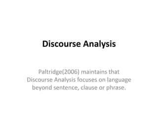 Critical Discourse Analysis of a Newspaper Article | PPTX