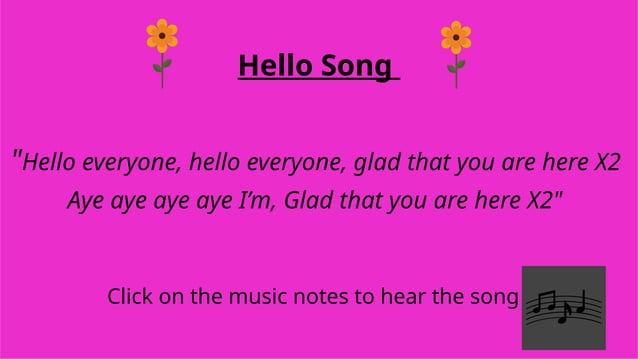 Hello-Song.pptx Hello everyone, hello everyone, | PPTX