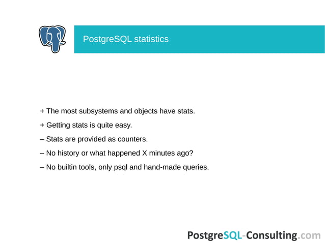 Managing PostgreSQL with PgCenter | PPT