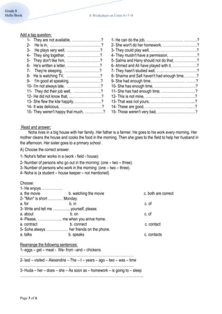 Prep 2 Worksheet Hello 6+7+8 | PDF | Hinduism | Religion & Spirituality