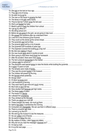 Prep 2 Worksheet Hello 6+7+8 | PDF | Hinduism | Religion & Spirituality