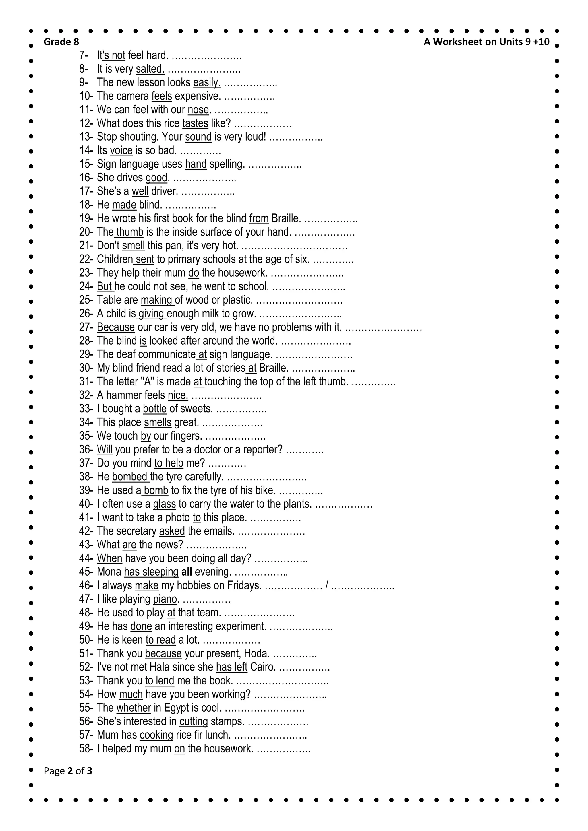 Prep 2 Worksheet Hello 9 +10 | PDF | Homework and Study | Education