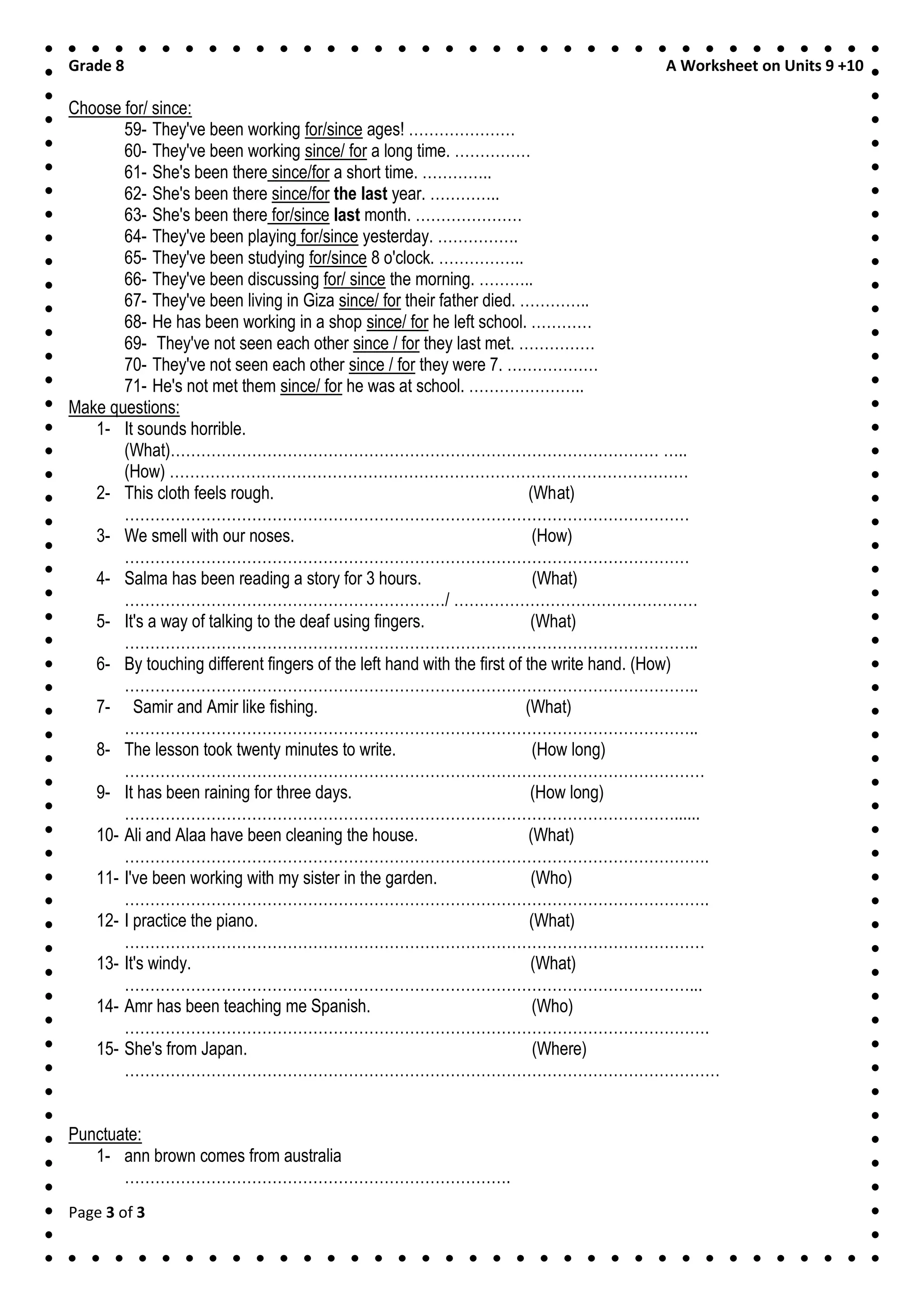 Prep 2 Worksheet Hello 9 +10 | PDF | Homework and Study | Education