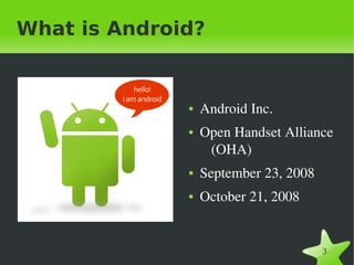 Hello android | PDF
