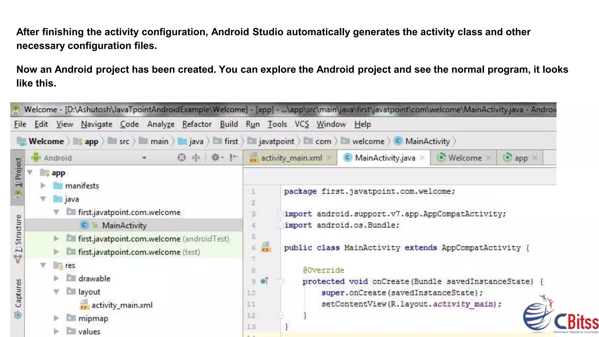 Hello android example. | PPT