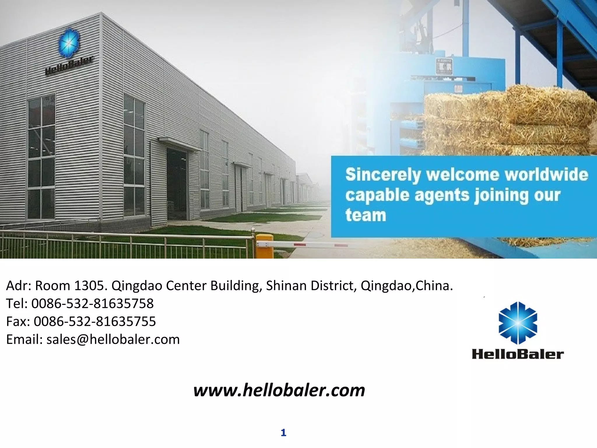 Hellobaler vertical baler introduction 2016 | PPT