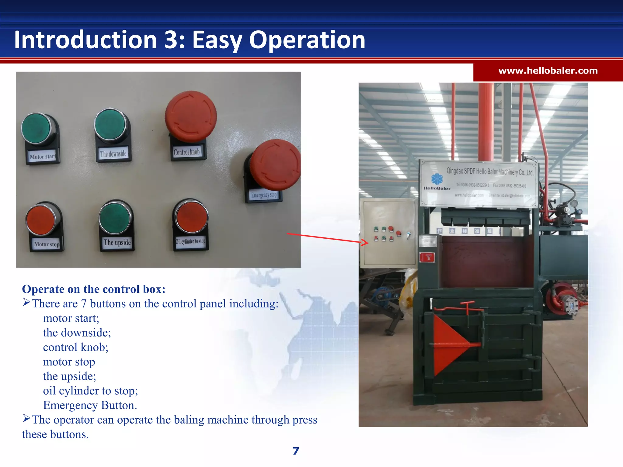 Hellobaler vertical baler introduction 2016 | PPT