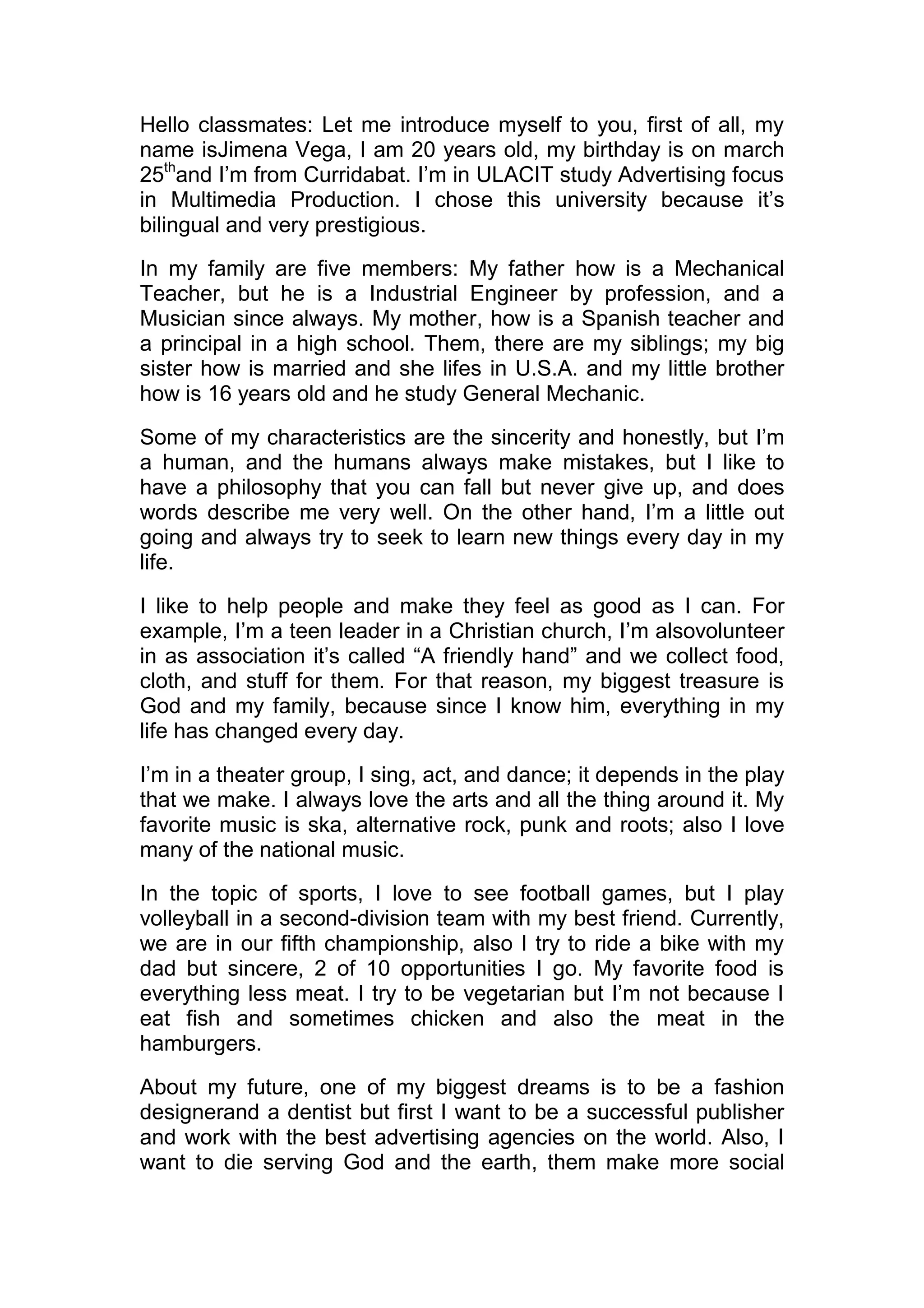 Hello classmates | PDF