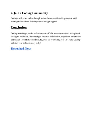 Hello Coding - Anyone Can Learn to Code Digital | PDF