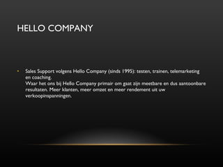Hello company | PPT