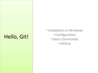 Hello Git | PPT