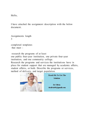 Hello,I have attached the assignment description with the belo | PDF