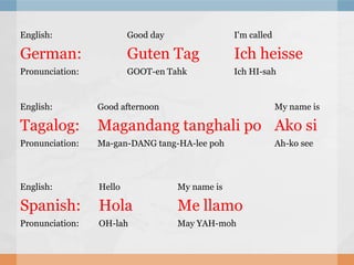 Helloinmanylanguages | PPTX