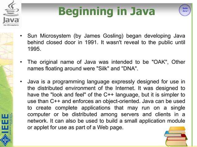 Hello java | PPT