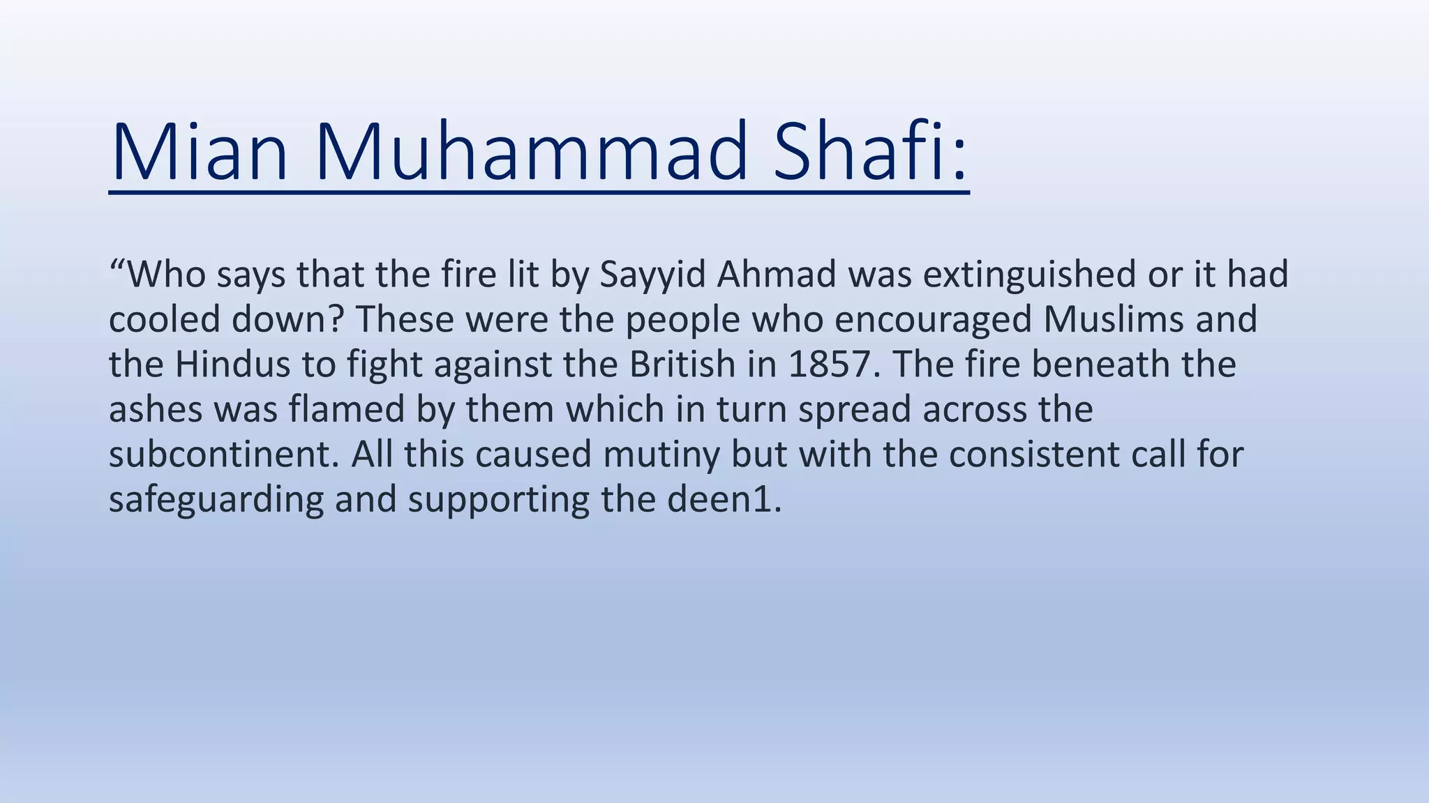 Role of Deoband Ulama ... Its 1857* Sorry! | PPTX