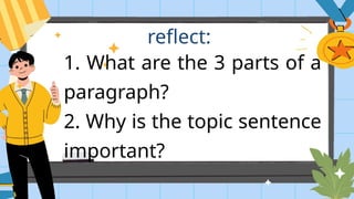 SIMPLE PARTS OF A PARAGRAPH GRADE 4 WEEK 1 FIRST QUARTER | PPTX
