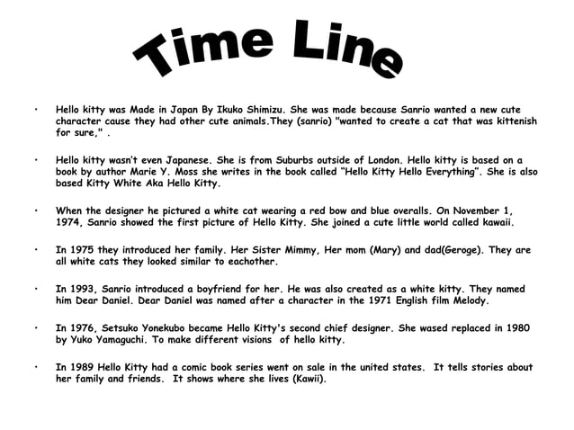 Hello kitty 101 | PPT | Pop Culture