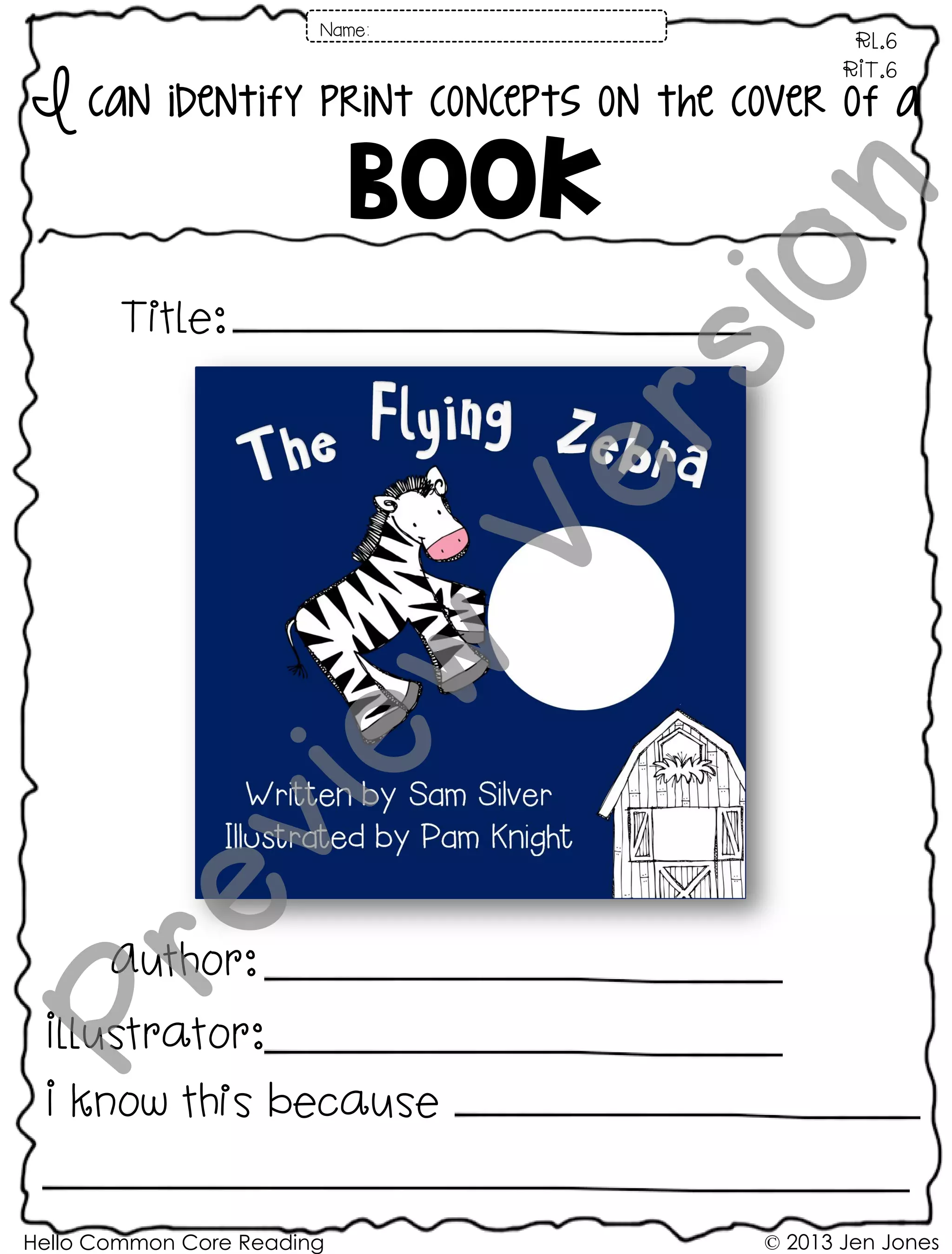 Graphic Organizers for the Common Core: ELA (K-2) Preview Sampler | PPT