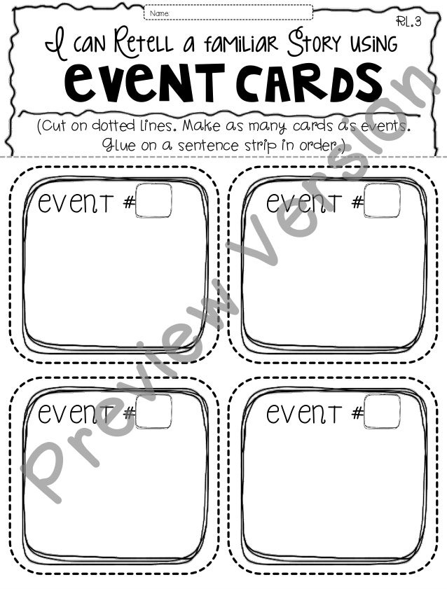 Graphic Organizers for the Common Core: ELA (K-2) Preview Sampler