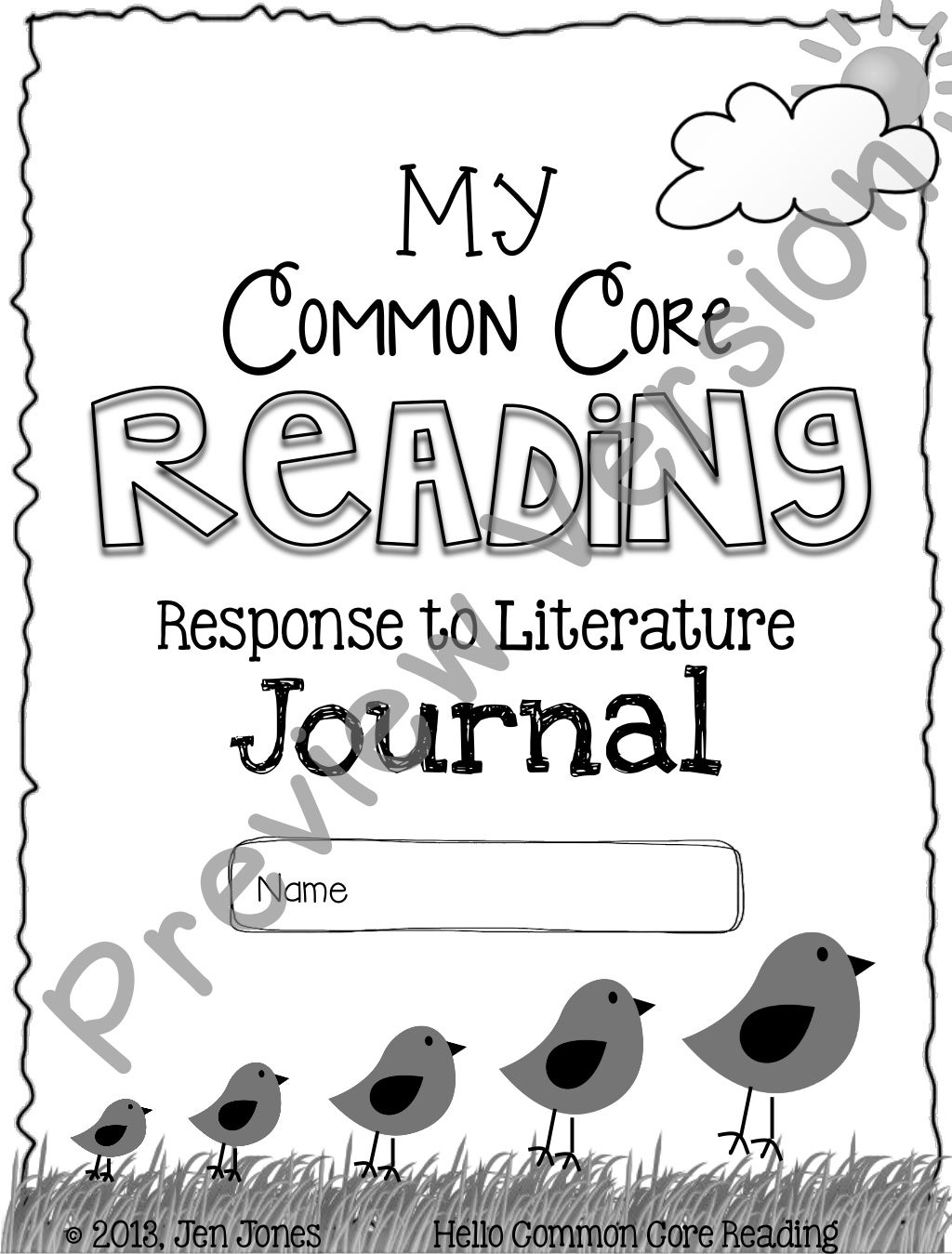 Graphic Organizers for the Common Core: ELA (K-2) Preview Sampler