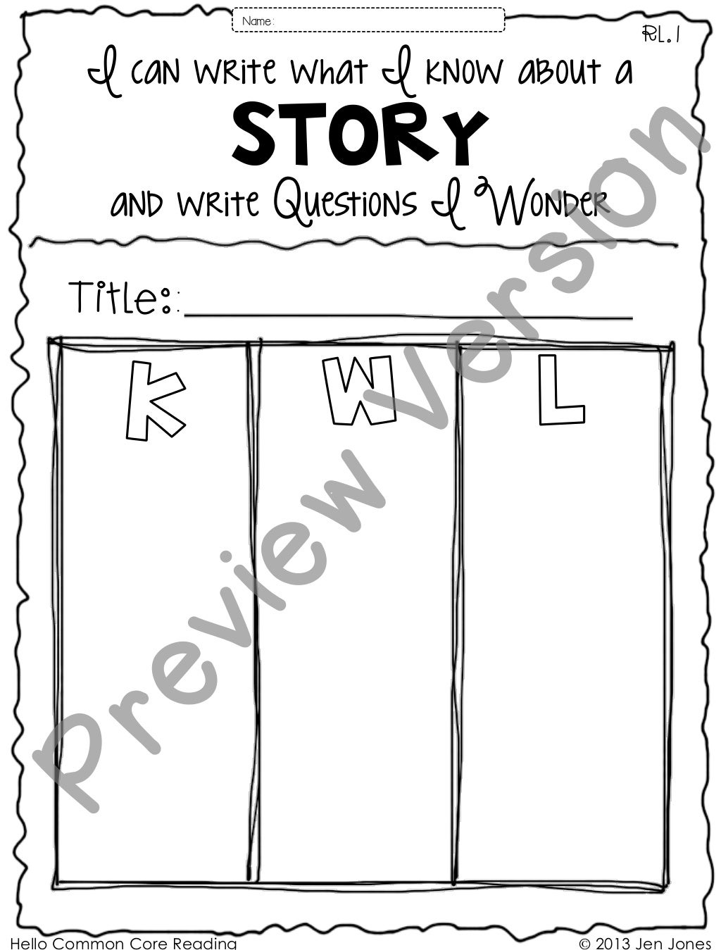 Graphic Organizers For The Common Core ELA K 2 Preview Sampler graphic-organizers-for-the-common-core-ela-k-2-preview-sampler