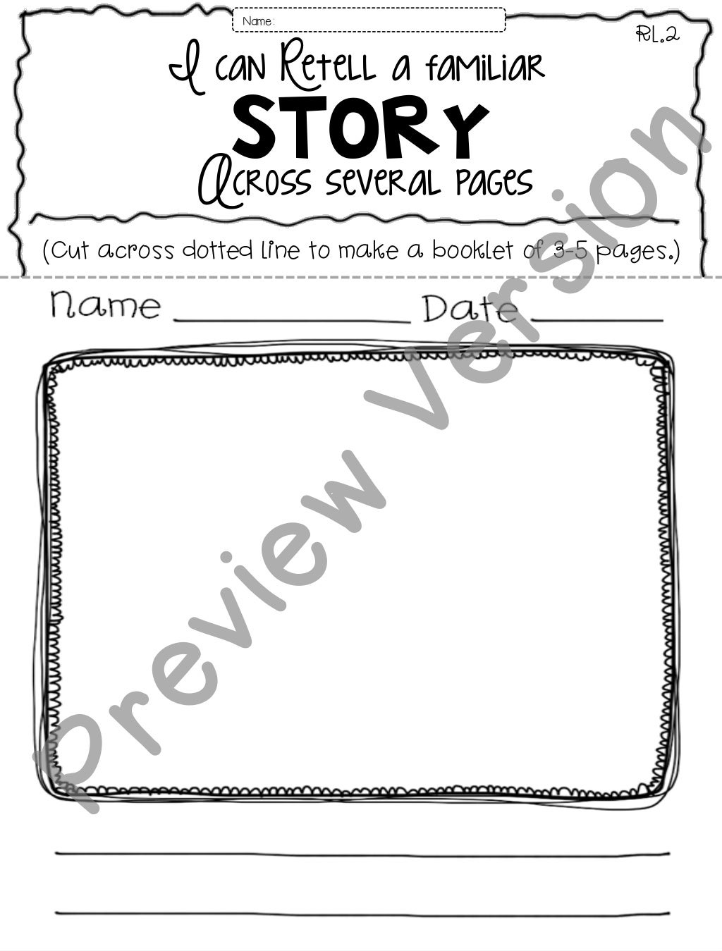 Graphic Organizers for the Common Core: ELA (K-2) Preview Sampler