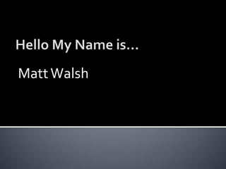 Hello my name is | PDF