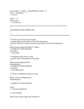 Hello need help on this lab- what you need to do is add a code to Arra.pdf