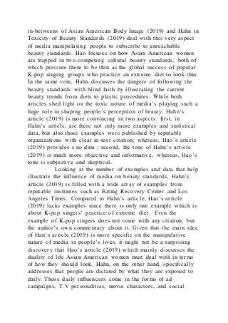 Hello Peril The in-betweens of Asian-American body image | DOCX