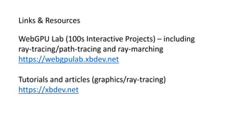 Hello Ray-Tracing - What's it all about? Introduction to Ray-Tracing and why it's so important ...
