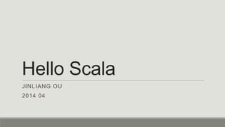 Hello scala | PPT